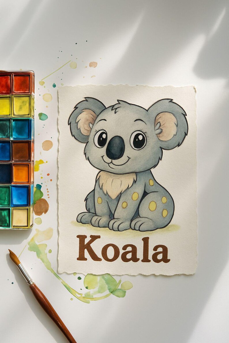 Australian Native Animals- Colouring Book for Kids - Etsy