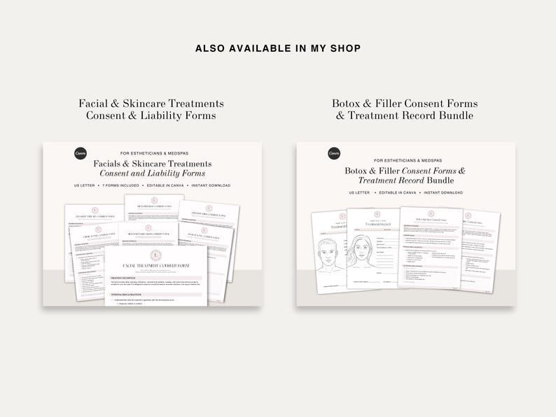 Esthetician Client Intake Form Medspa Consultation Form New Patient ...