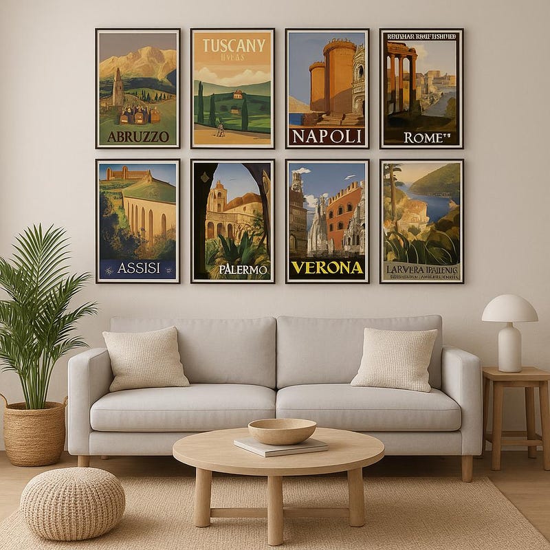 Italy Travel Poster - Etsy