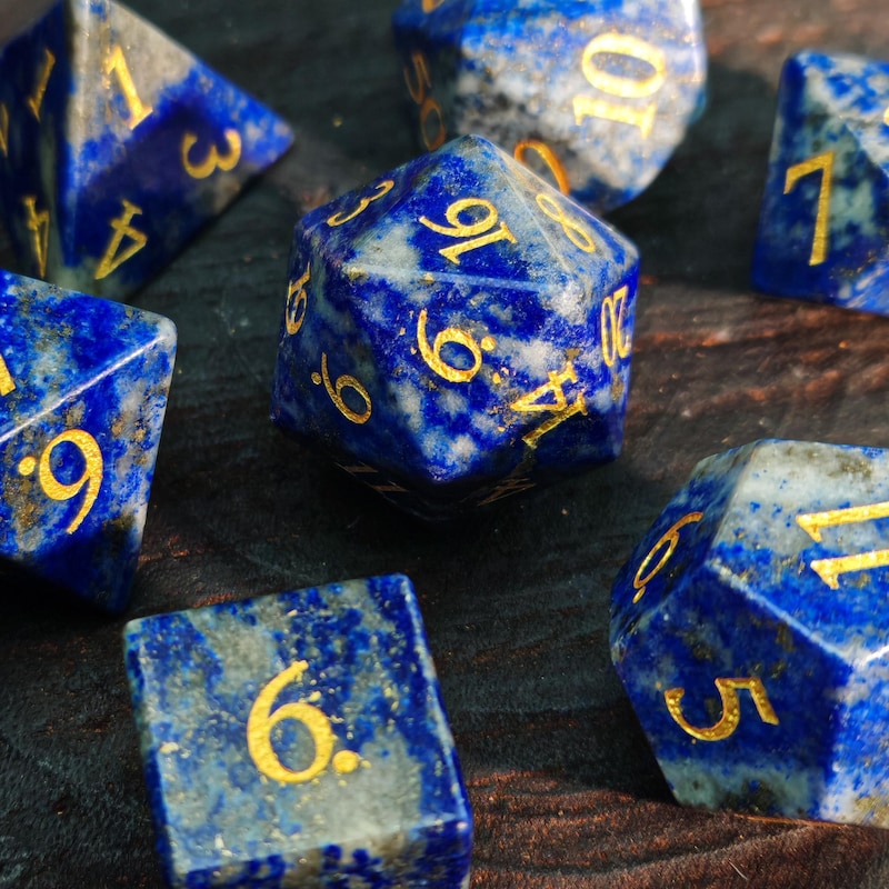 Dnd Lapis Dice - Etsy