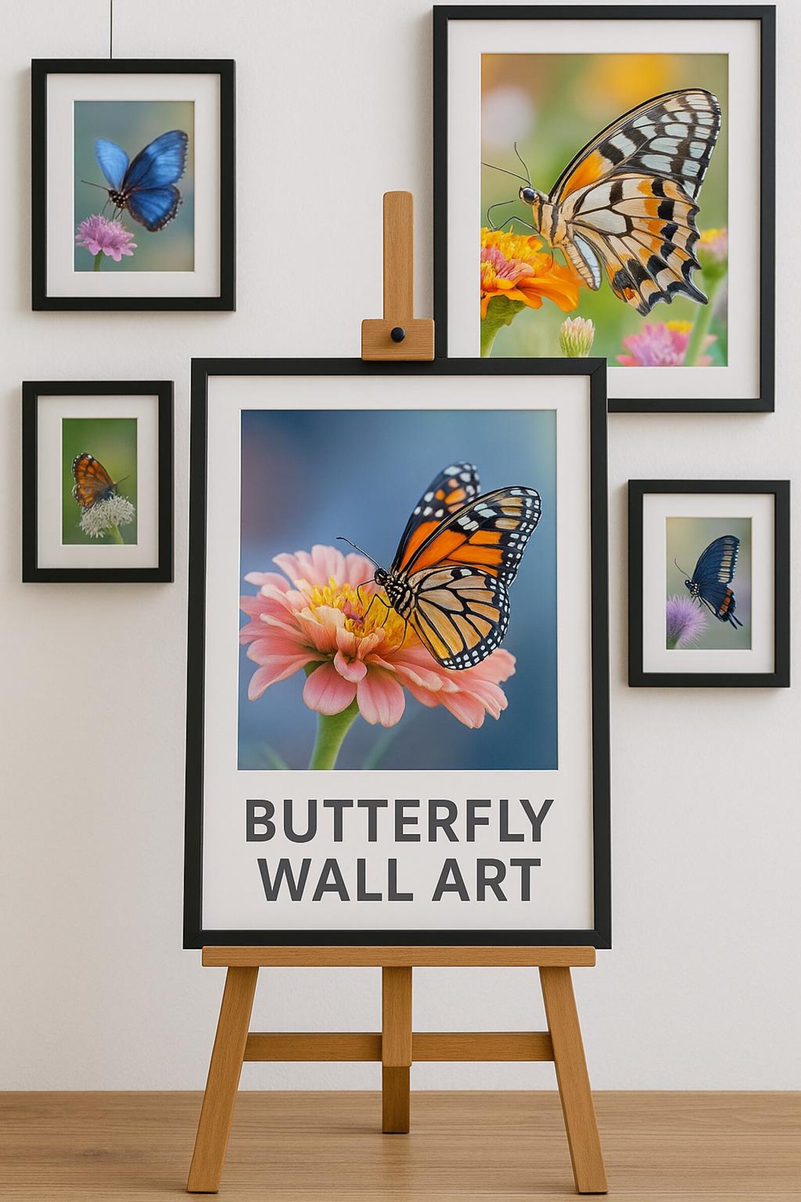 Butterfly Botanical Art Prints: Nature Decor, Set of 3 (digital ...