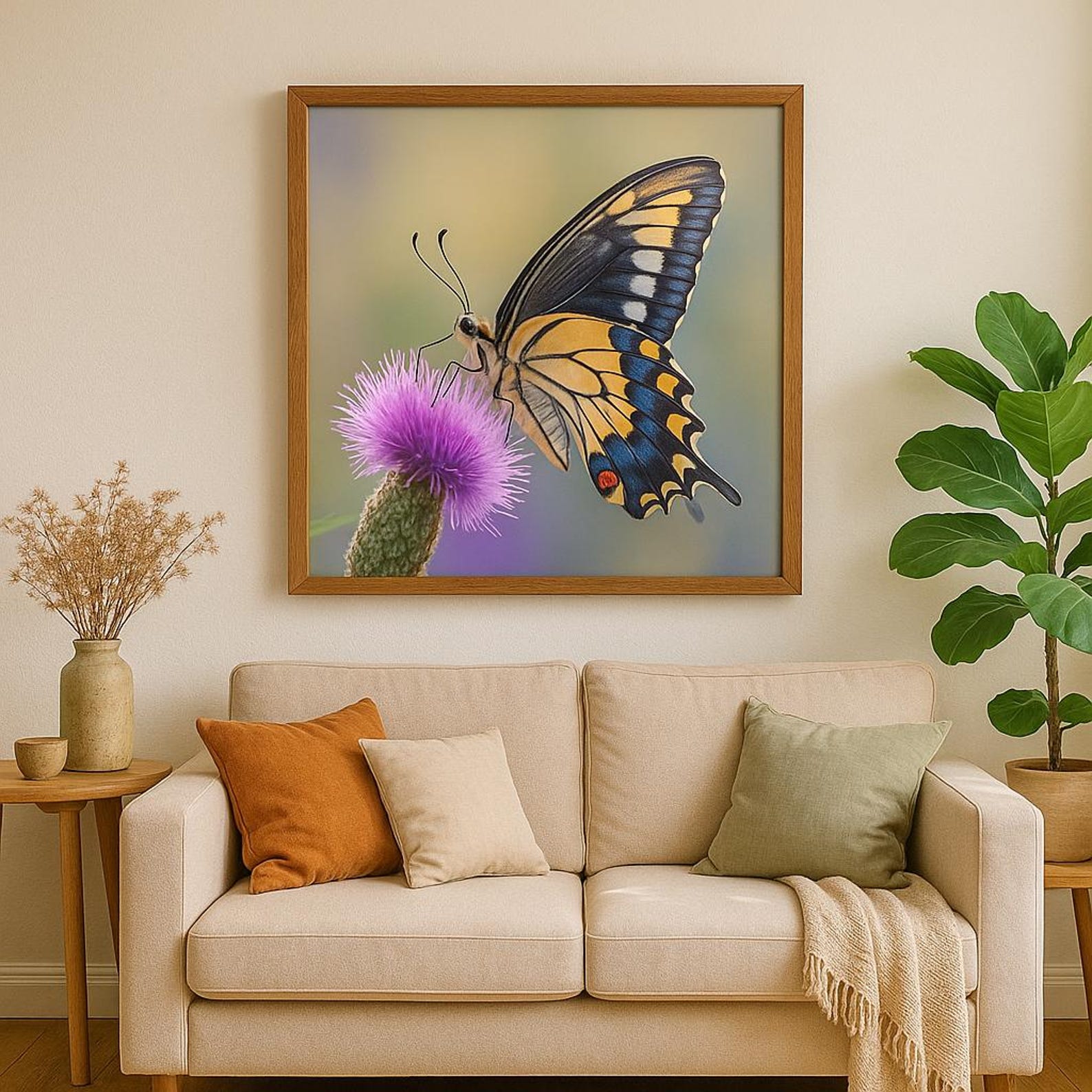 Butterfly Botanical Art Prints: Nature Decor, Set of 3 (digital ...