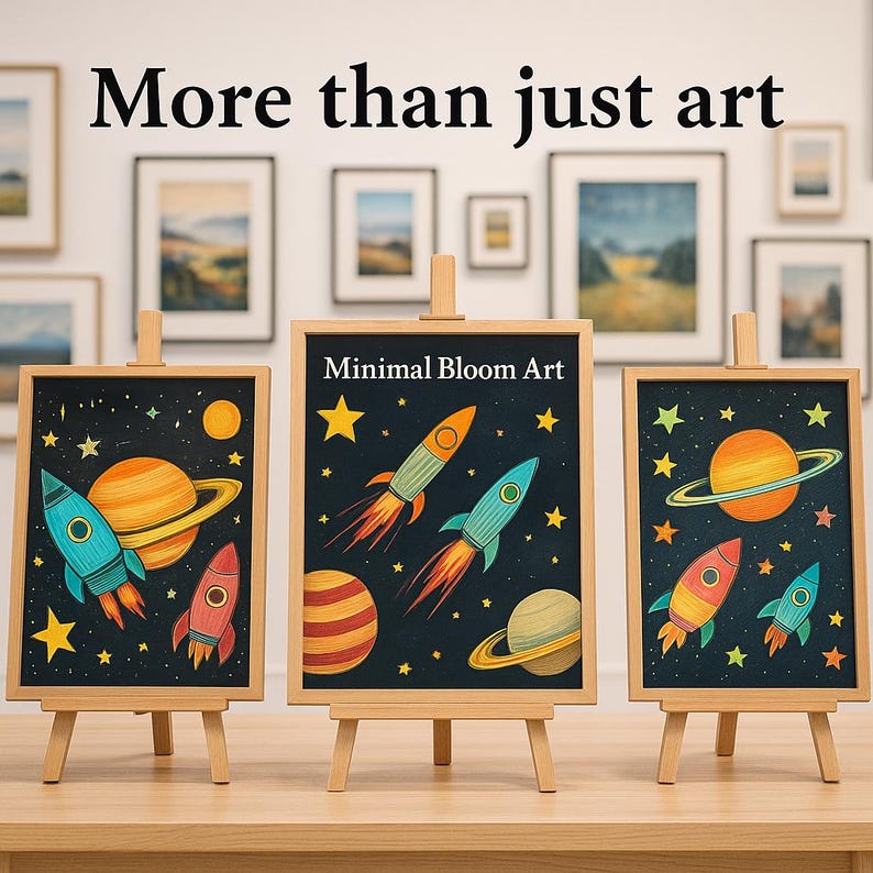 Rocket Space Coloring Pages: A3 Printable Set for Kids (digital ...