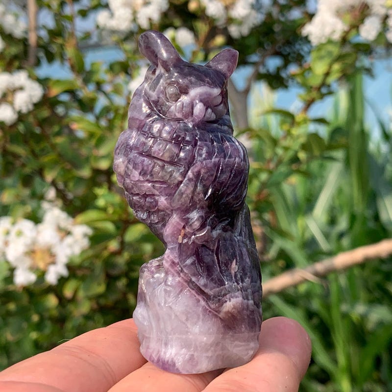 Amethyst Owl - Etsy