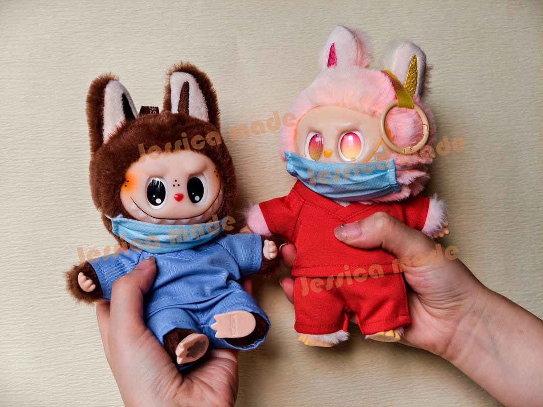 Mini Uniform Costume for Labubu Incl Scope | 17cm Doll Clothes Set With ...