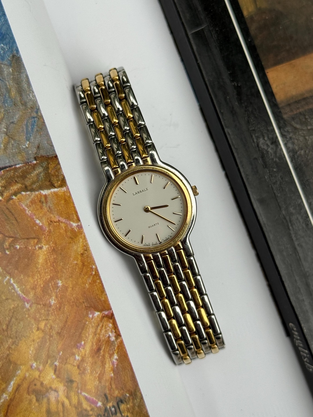 Vintage Seiko Lassale Quartz Watch, Two Tone Gold Silver Bracelet Watch ...