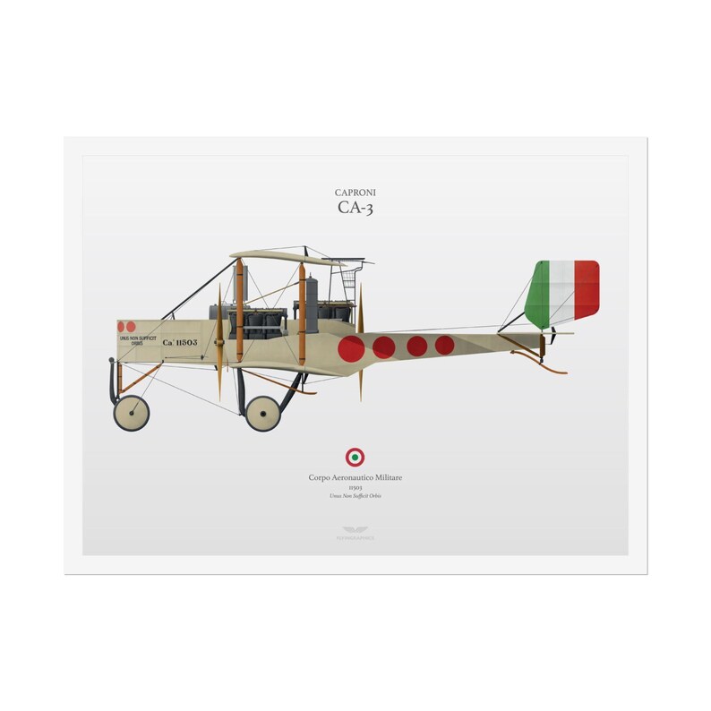 Caproni CA-3 - Rolled Poster - Etsy