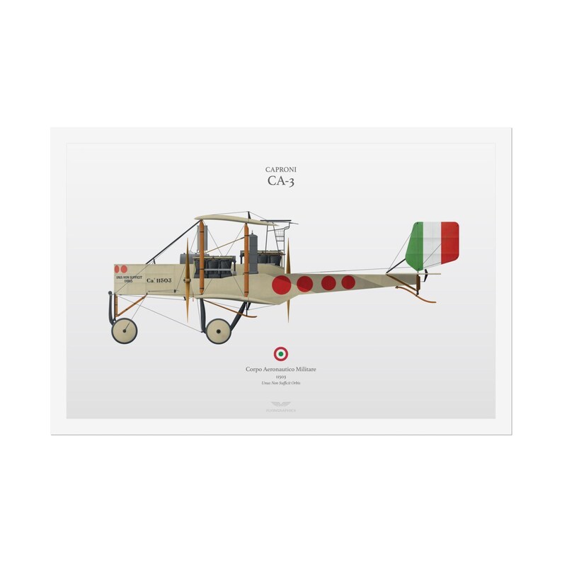 Caproni CA-3 - Rolled Poster - Etsy