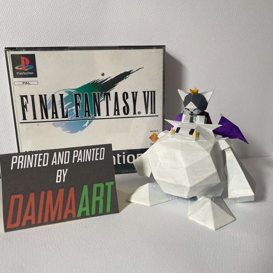 Final Fantasy VII Cait Sith Low Poly Large 8cm 3d Printed Figure - Etsy