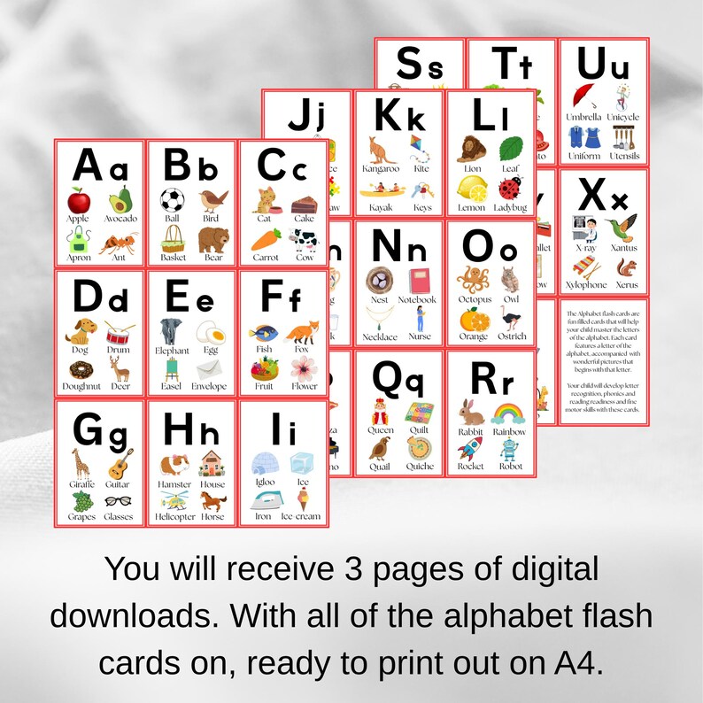 Alphabet Flash Cards | Learning the Alphabet | Classroom Learning ...