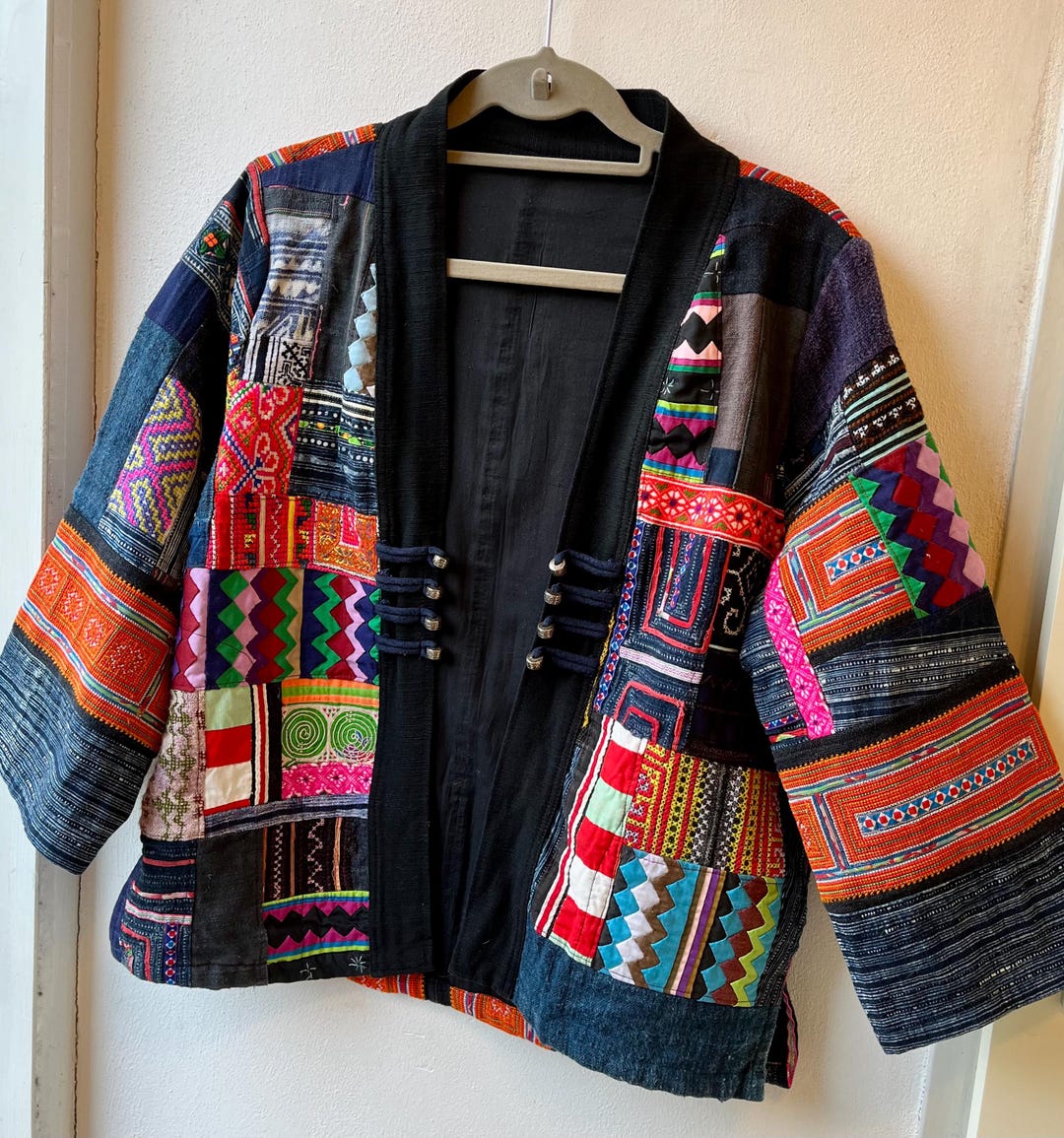 Vintage Guatemalan Jacket Embroidery Woven Colorful Kimono Jacket - Etsy