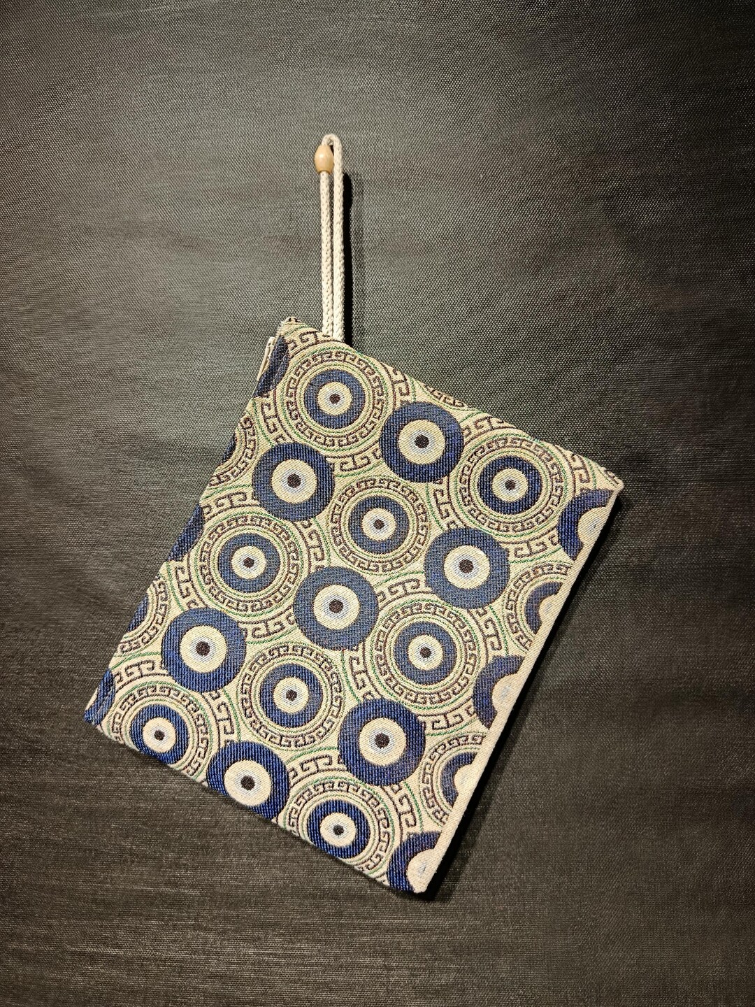 Traditional Evil Eye Gobelin Clutch – Handmade Turkish Tapestry Pouch ...