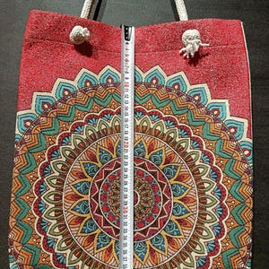 Mandala Pattern Tote Bag – Boho Gobelin Shoulder Bag – Colorful ...