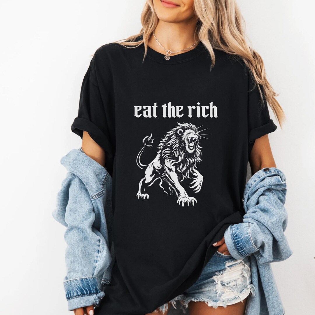 Eat the Rich Crop Top, Political Social Justice Tee, Progressive Boxy ...