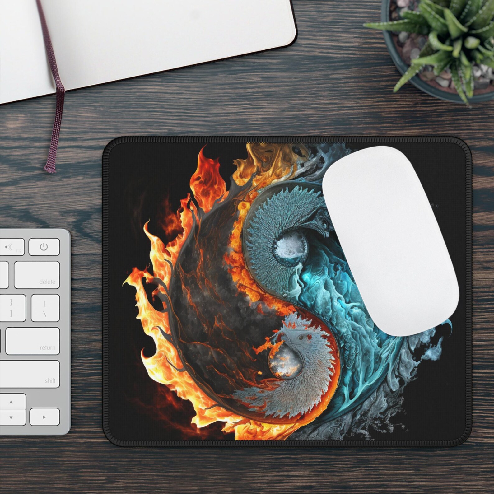 Yin Yang Gaming Mouse Pad, Cool Desk Accessories, Office Decor, Gamer ...