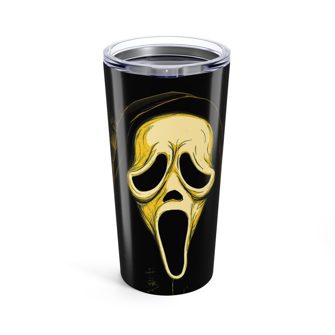 20oz Horror Scream Tumbler Ghostface Insulated Travel Cup - Etsy