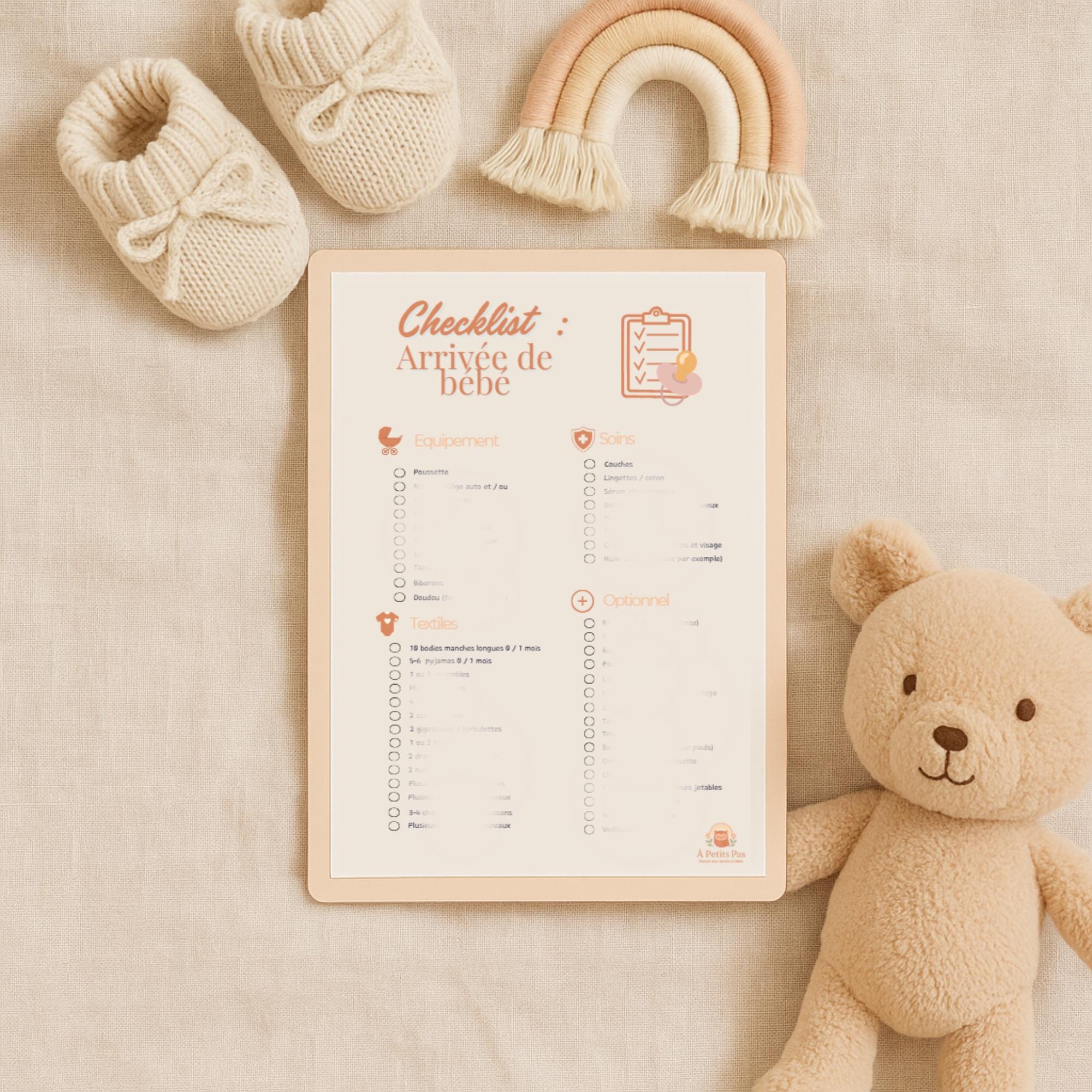 Printable Baby Arrival Checklist – Complete PDF List | Gear, Care ...