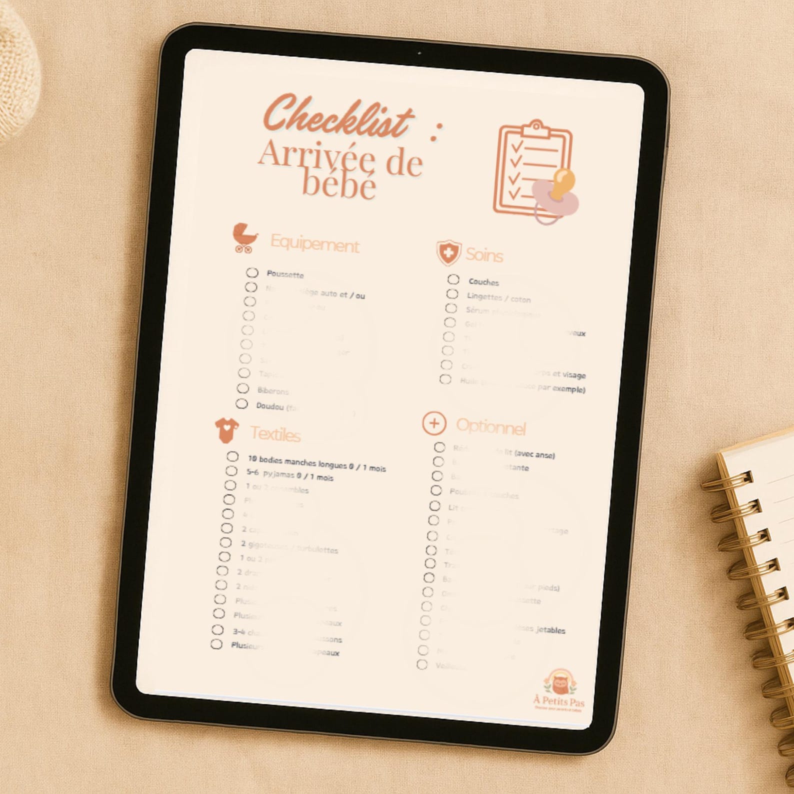 Printable Baby Arrival Checklist – Complete PDF List | Gear, Care ...