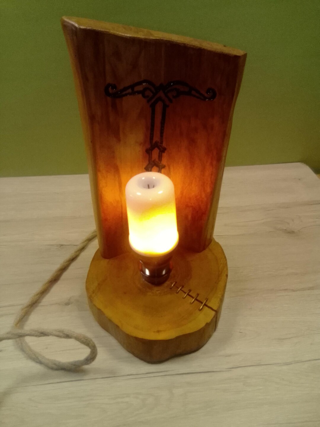 Irminsul Lamp Made From Reclaimed Wood and Oak (handmade) - Etsy
