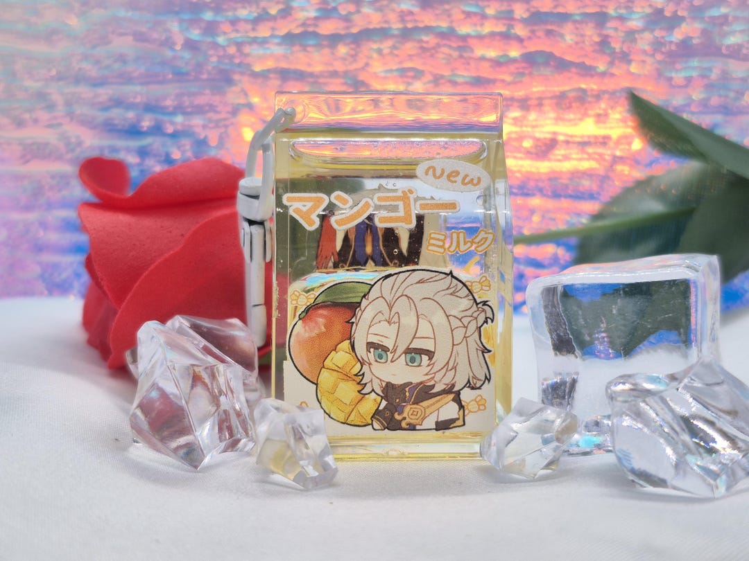 Genshin Impact Liquid Milk Carton Charms - Albedo Zhongli Scaramouche ...