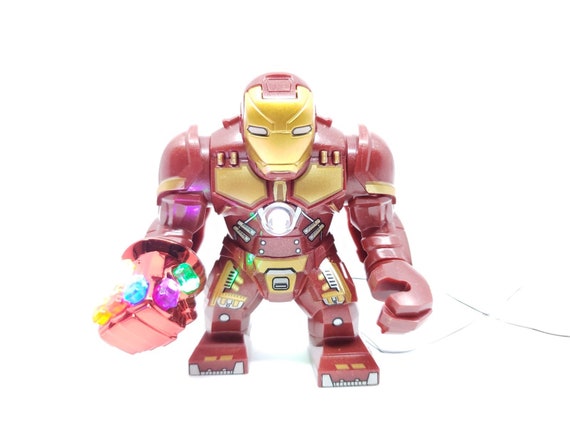 Hulkbuster Minifigure With LED Light up Nano Gauntlet - Etsy