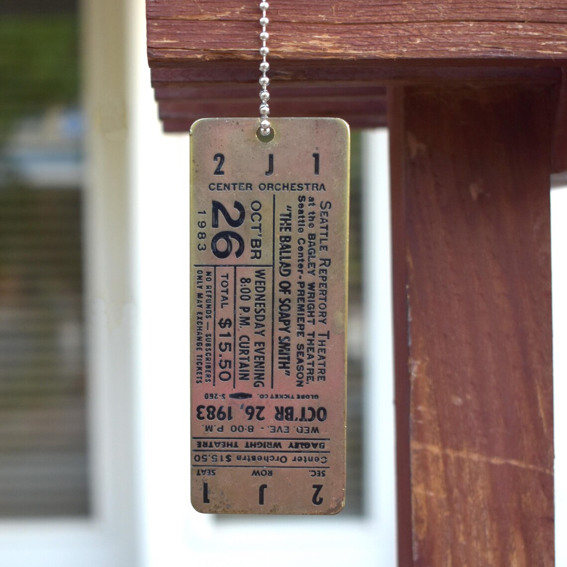 Vintage Brass Theatre Ticket Seattle Repertory Theatre the Ballad of ...