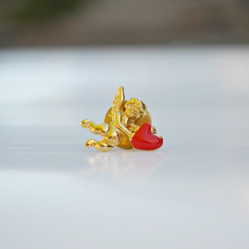 Gold Angel Pin - Etsy