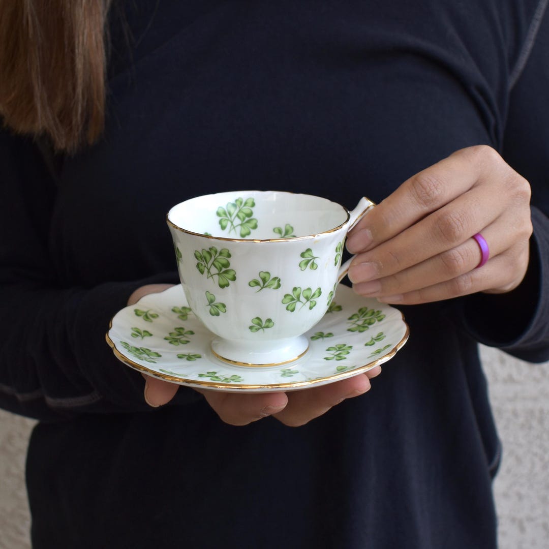 Vintage Teacup and Saucer Aynsley England Fine English Bone China ...