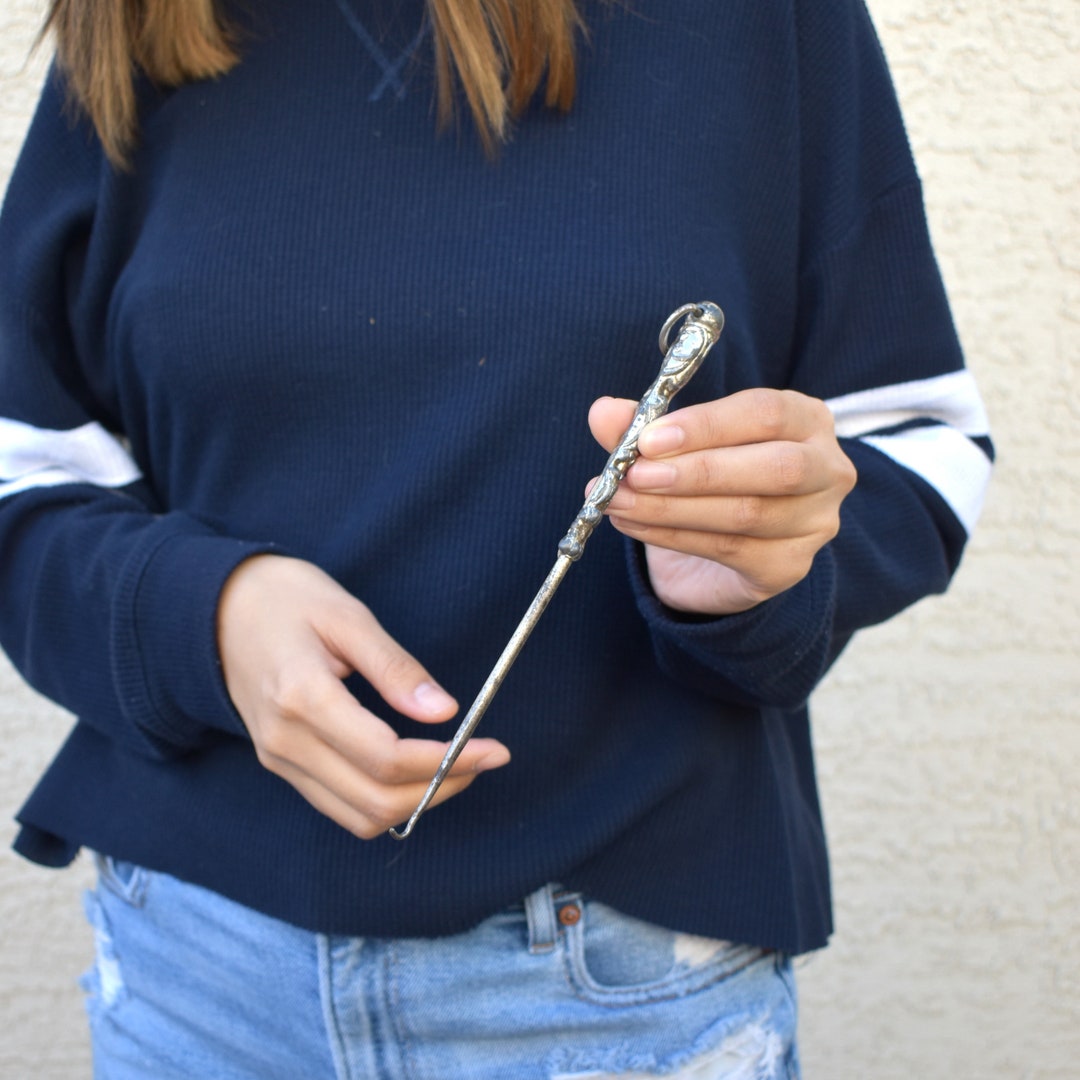 Vintage Button Hook Antique Shoe Button Hook Ornate Handle With Loop ...