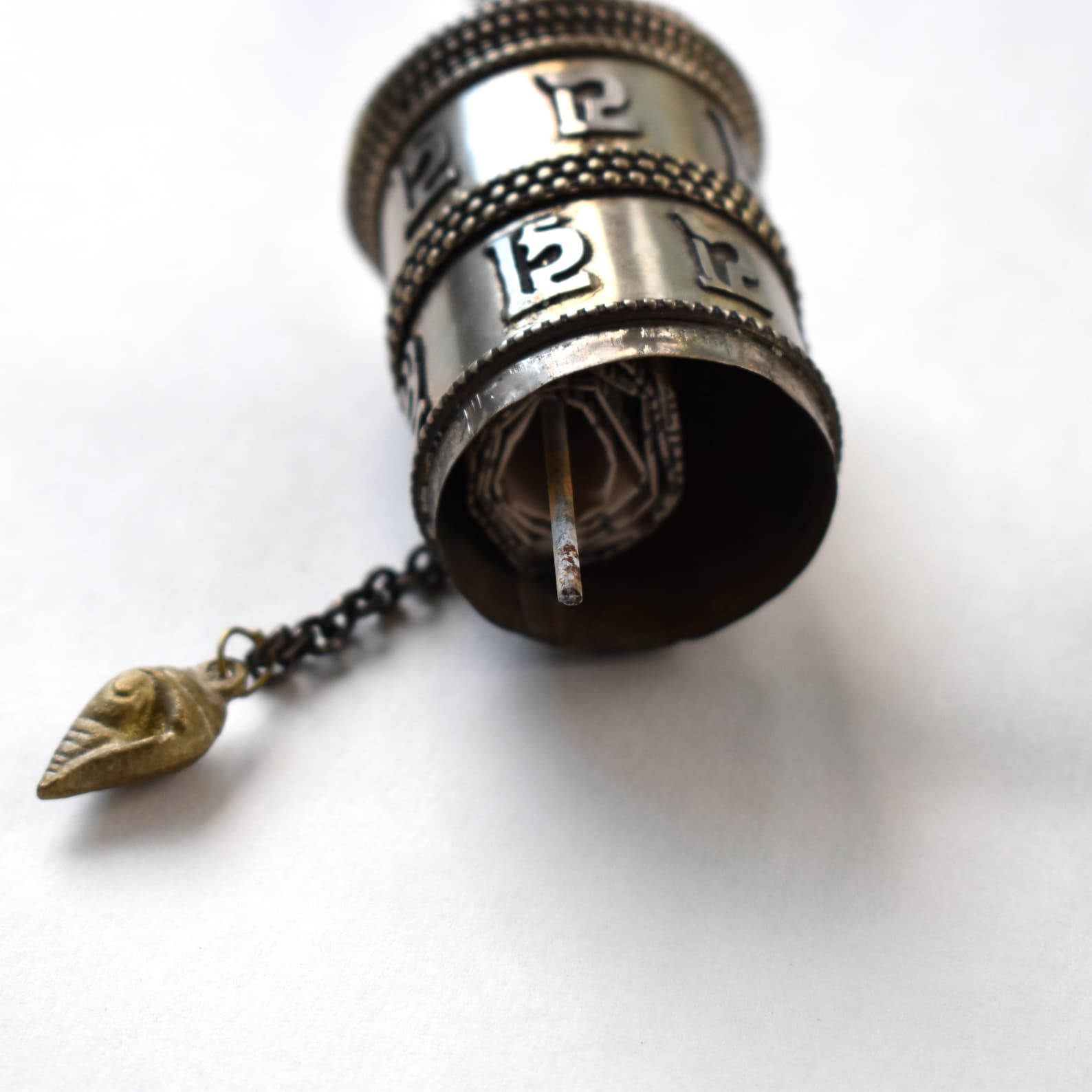 Vintage Prayer Wheel Tibetan Hand Held Coral Beaded Prayer - Etsy