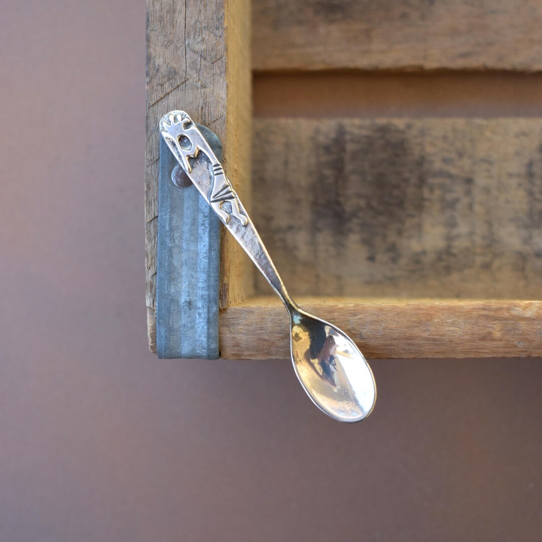 Vintage Spoon Don Platero Navajo Sterling Silver Kokopelli Design ...