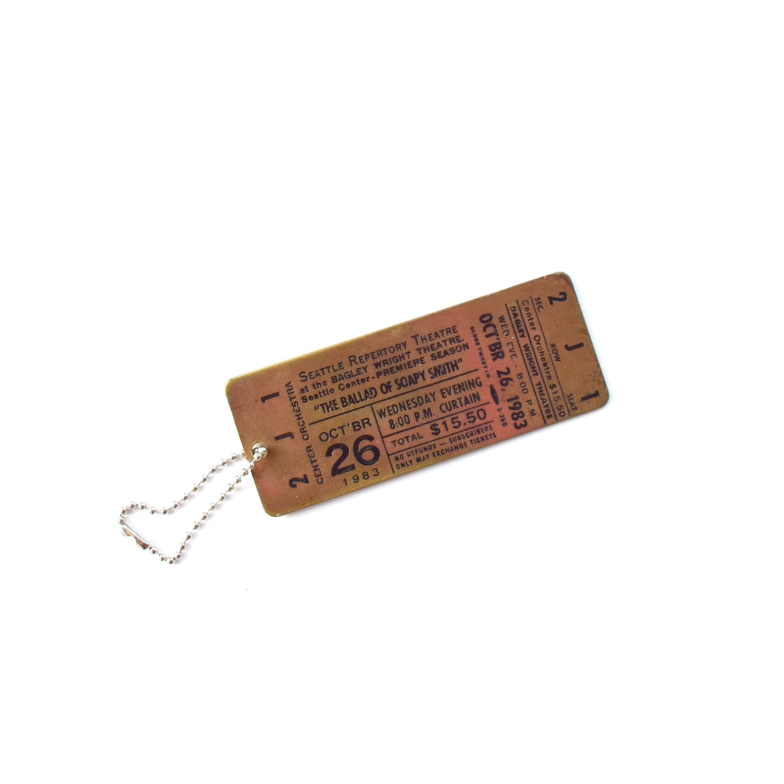 Vintage Brass Theatre Ticket Seattle Repertory Theatre the Ballad of ...
