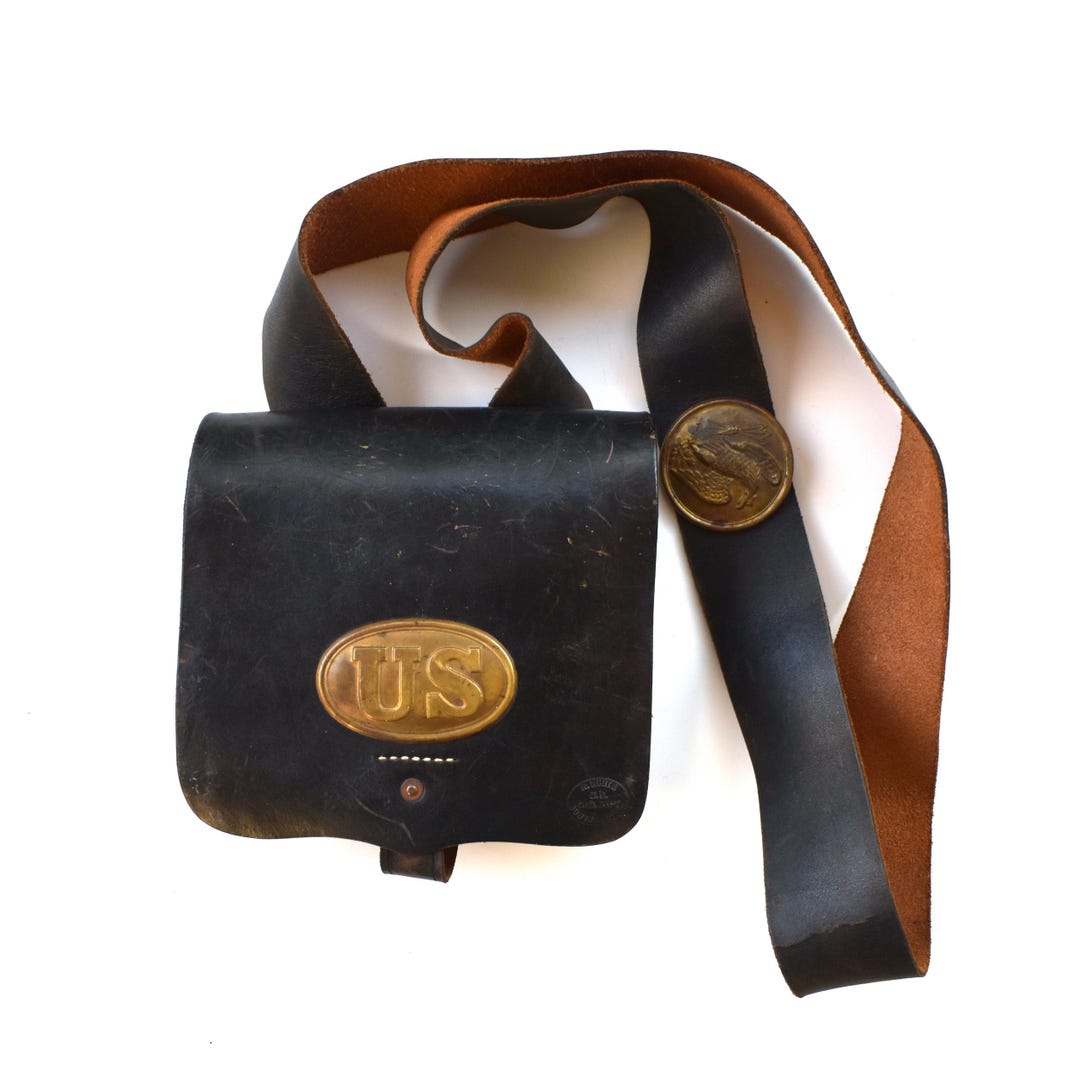 Infantry Leather Cartridge Box Reproduction Civil War March 1864 ...