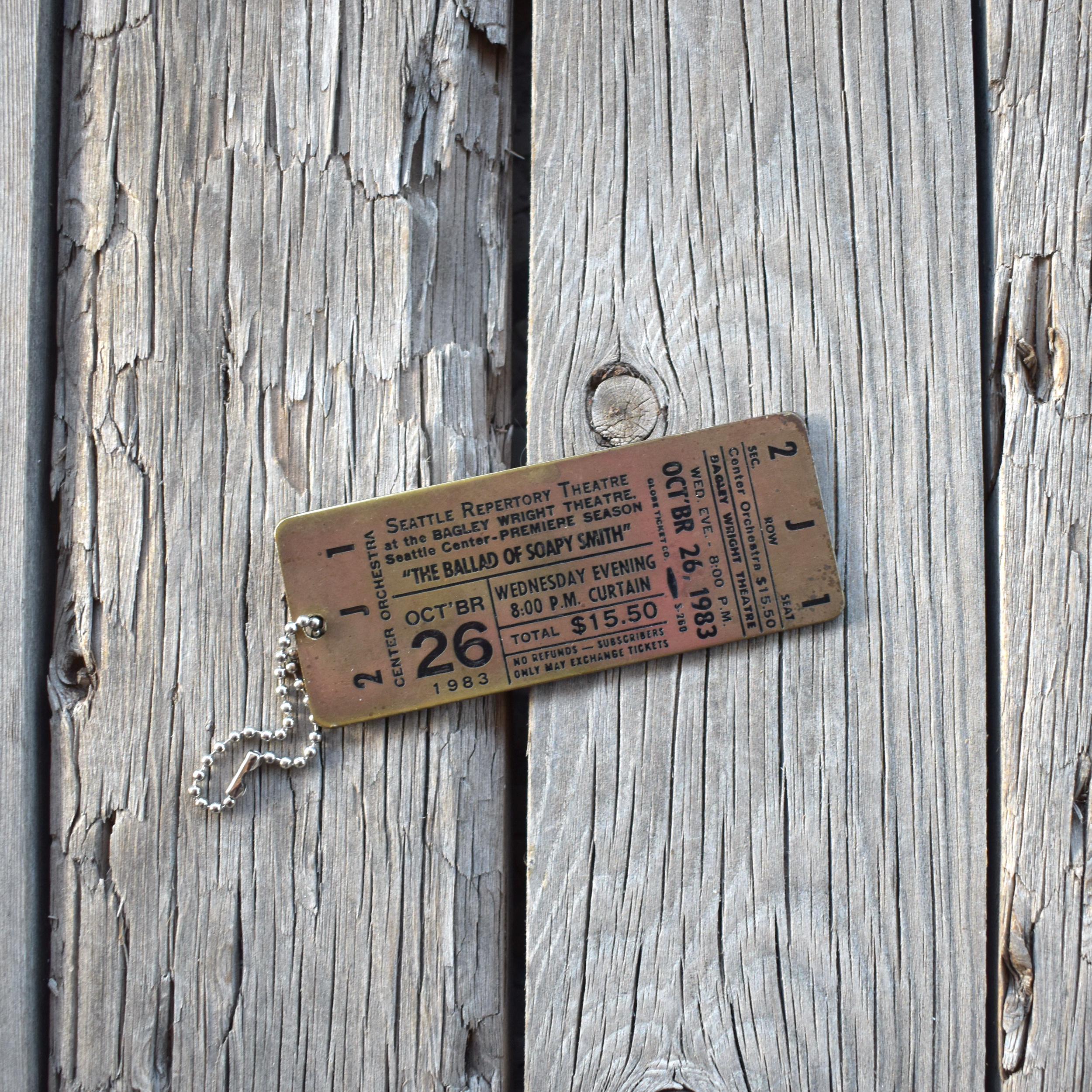 Vintage Brass Theatre Ticket Seattle Repertory Theatre the Ballad of ...