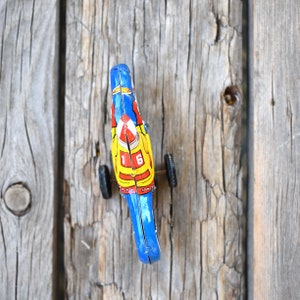 Vintage Litho Toy Race Motorcycle and Rider Japan Japanese Friction Tin ...