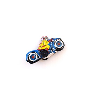 Vintage Litho Toy Race Motorcycle and Rider Japan Japanese Friction Tin ...
