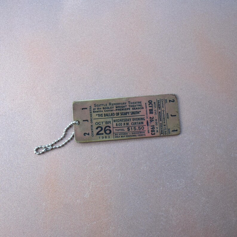 Vintage Brass Theatre Ticket Seattle Repertory Theatre the Ballad of ...