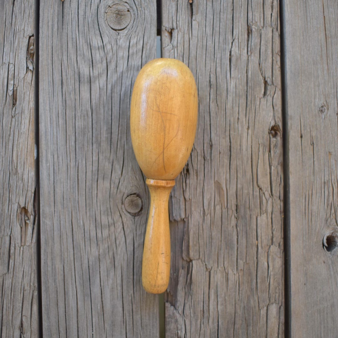 Vintage Darning Egg Solid Wood Sock Darner Sewing Tool Collectibles ...