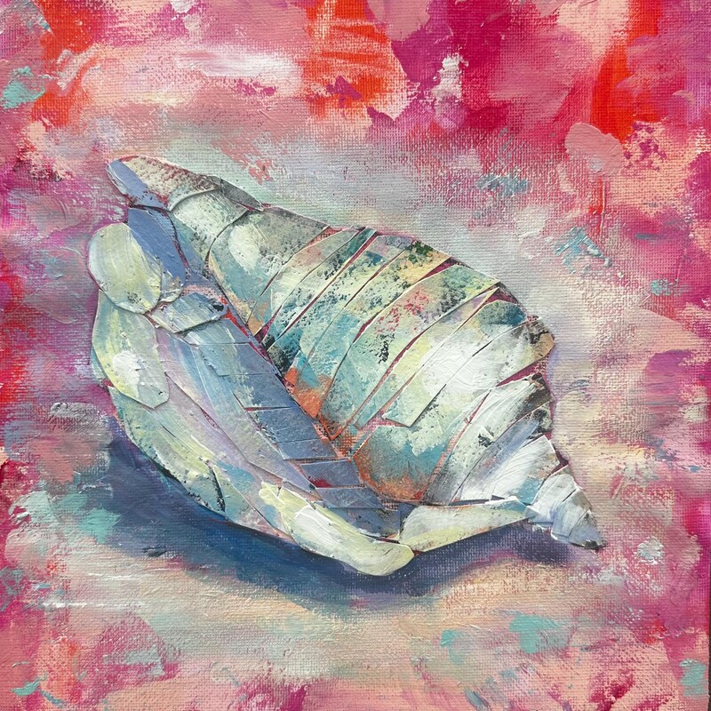 Conch Shell Art - Etsy