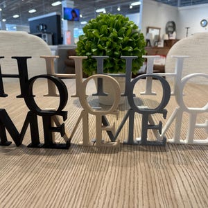 3D Printed HOME Sign – Minimalist Shelf Decor, Housewarming Gift - Etsy