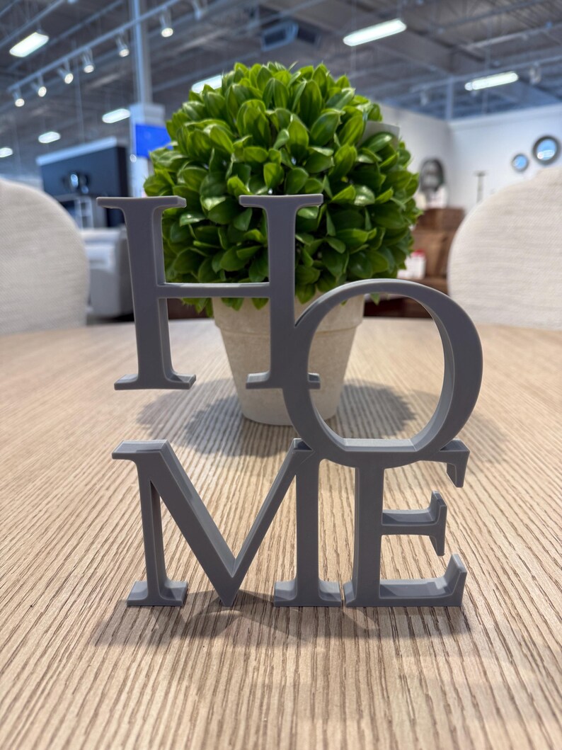 3D Printed HOME Sign – Minimalist Shelf Decor, Housewarming Gift - Etsy