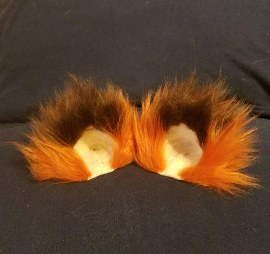 Fox Ear Clips: Burnt Umber Costume Barrettes - Etsy