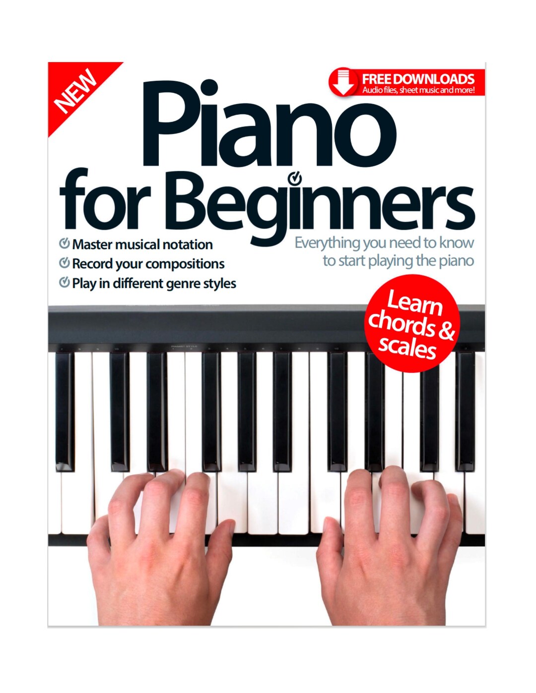 Piano for Beginners - Easy to Understand - PDF File - Instant Digital ...