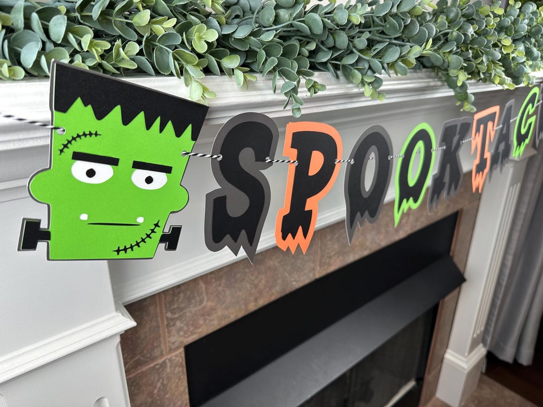 Spooktacular Banner, Halloween Party Decor - Etsy