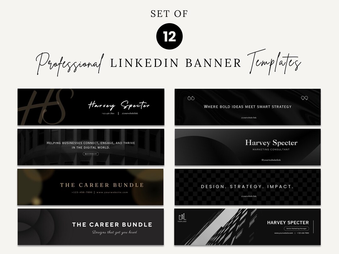 12 Linkedin Banner Templates | Editable in Canva & Powerpoint ...