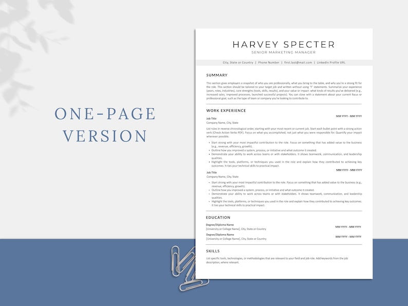 Single-column Canva Resume Template 2025 | Modern, Minimalist ...