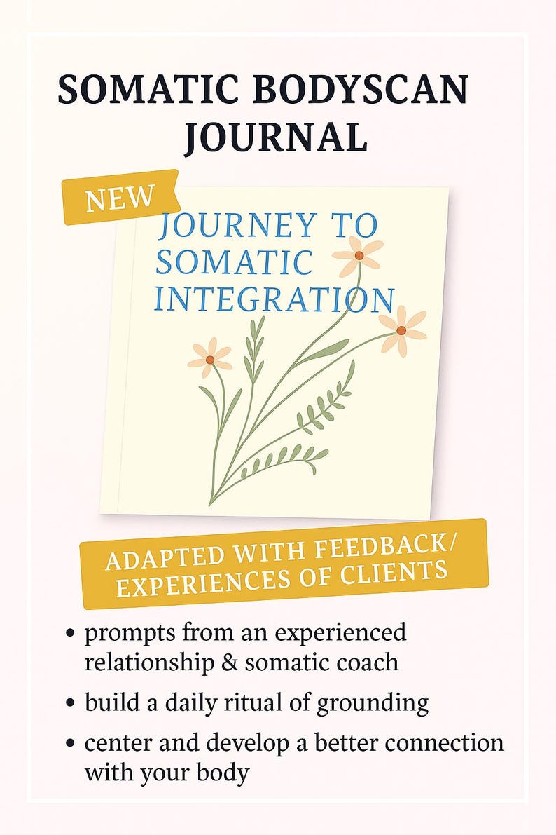Somatic Integration Journal | Body Scan Meditation Journal | Trauma ...