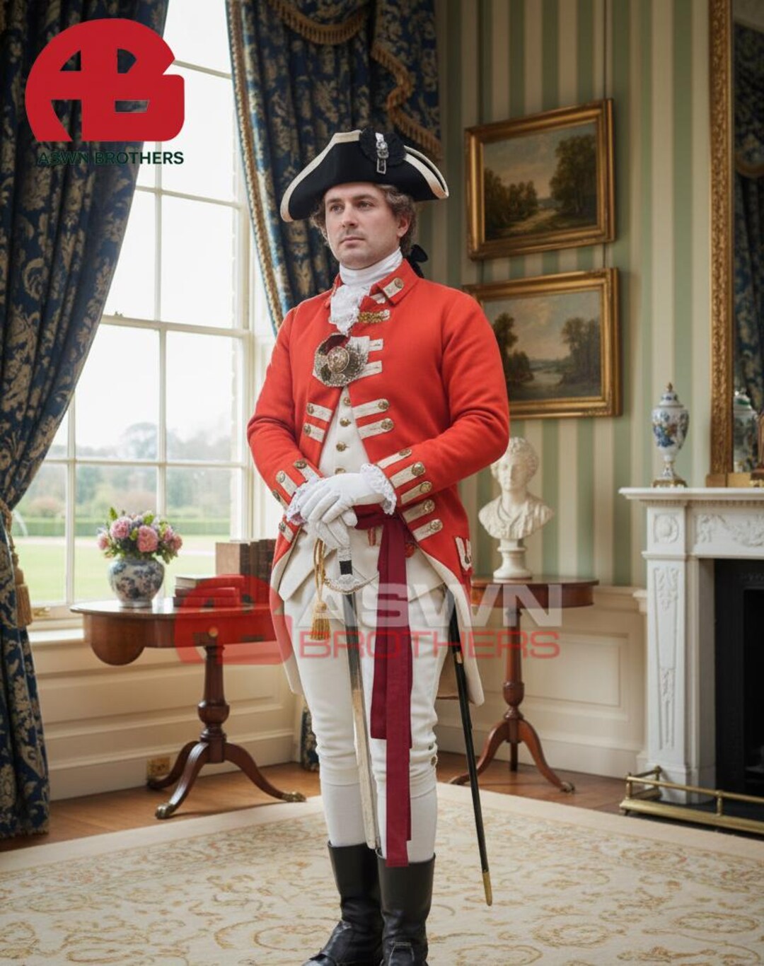 British Regency Officer’s Scarlet Dress Uniform 18th Century Military ...