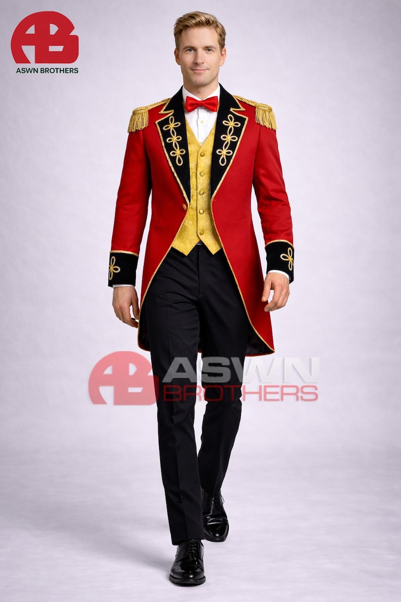 Royal Ringmaster / Victorian Ceremonial Tailcoat / Vintage Circus ...