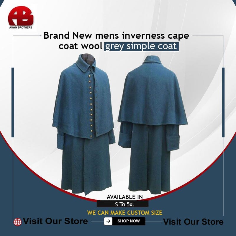 Inverness Coat Men - Etsy